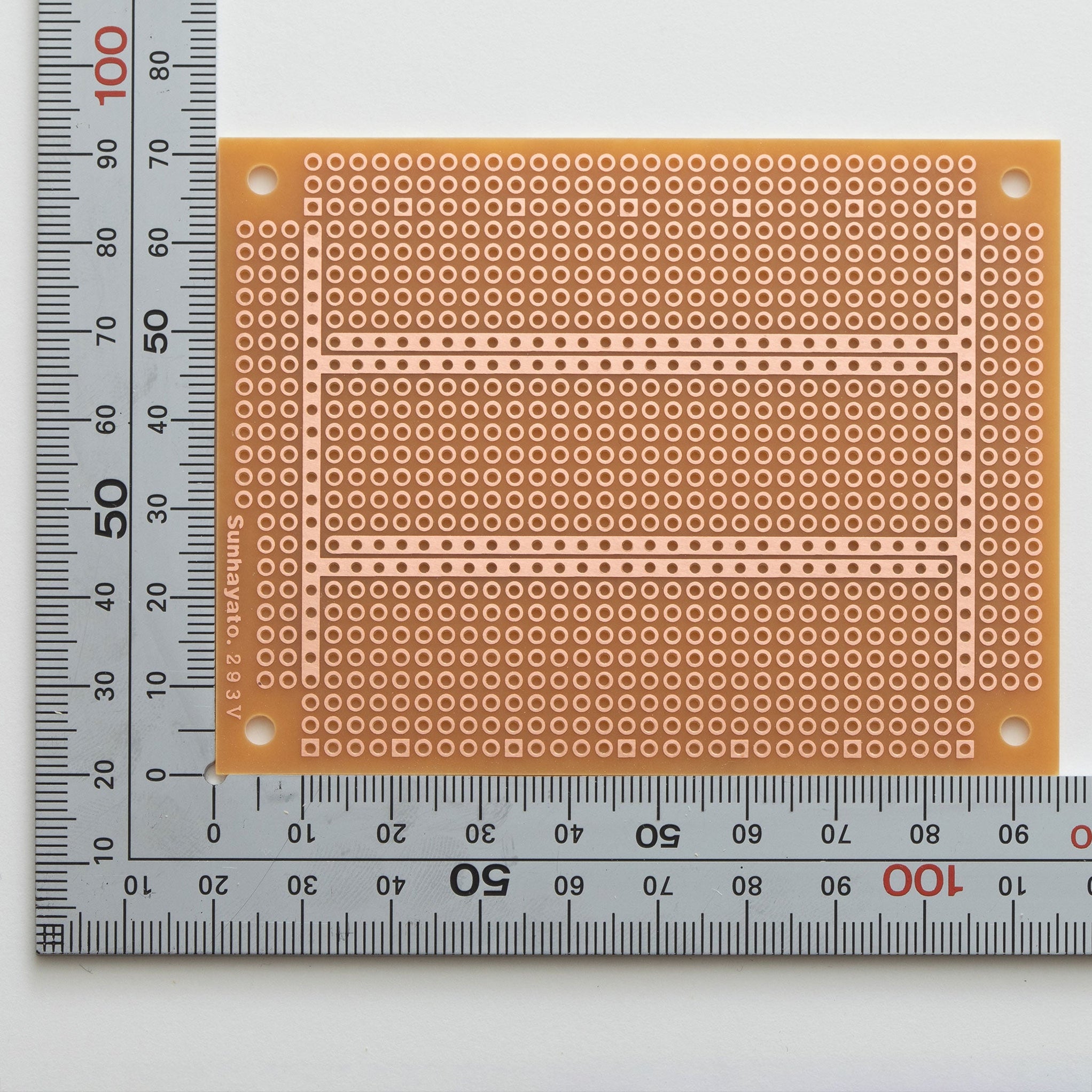 小型ユニバーサル基板（紙フェノール片面／72×95×1.6t）（ICB-293V） — サンハヤト 公式オンラインショップ