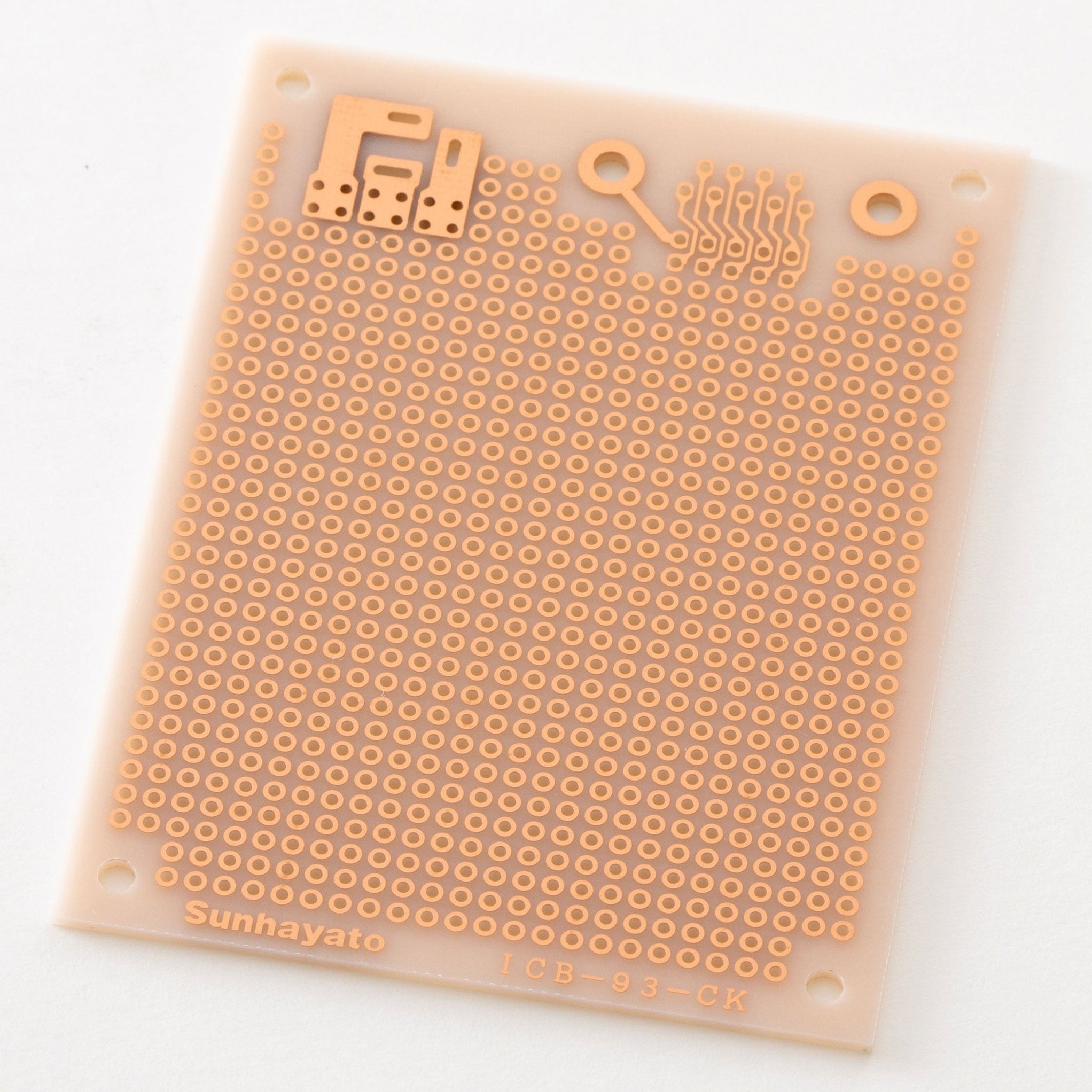 Dsubコネクタ対応ユニバーサル基板（ガラスコンポジット片面／72×95×1.6…（ICB-93-CK） — サンハヤト 公式オンラインショップ