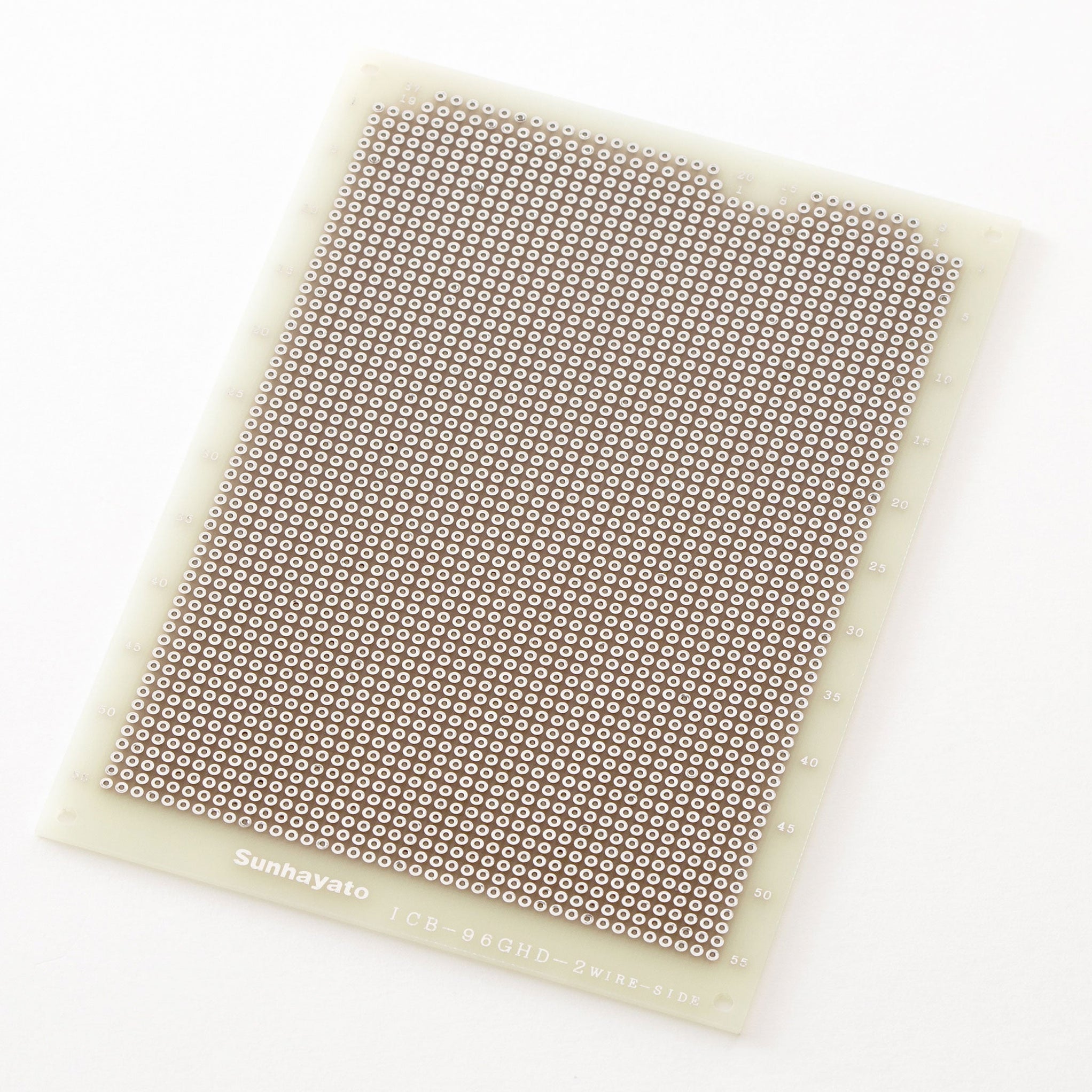 ※販売終了※ユニバーサル基板（ガラスエポキシ両面／115×160×1.6t）（ICB-96GHD-2） — サンハヤト 公式オンラインショップ