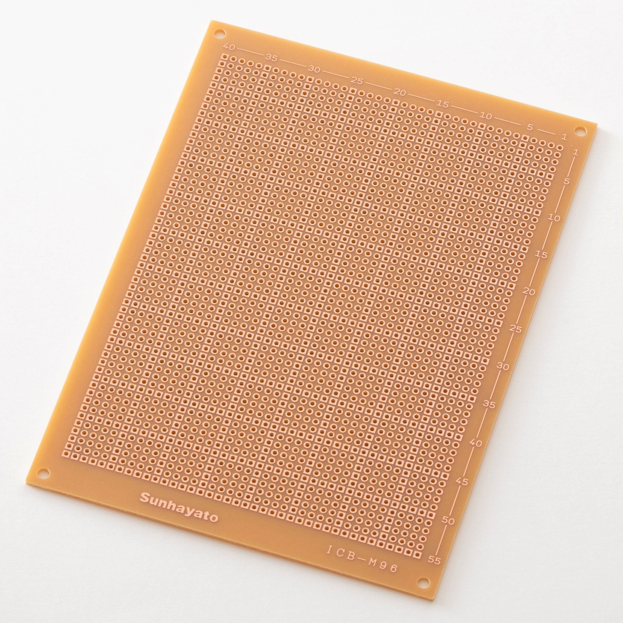 ユニバーサル基板（紙フェノール片面／160×115×1.6t）（ICB-M96） — サンハヤト 公式オンラインショップ